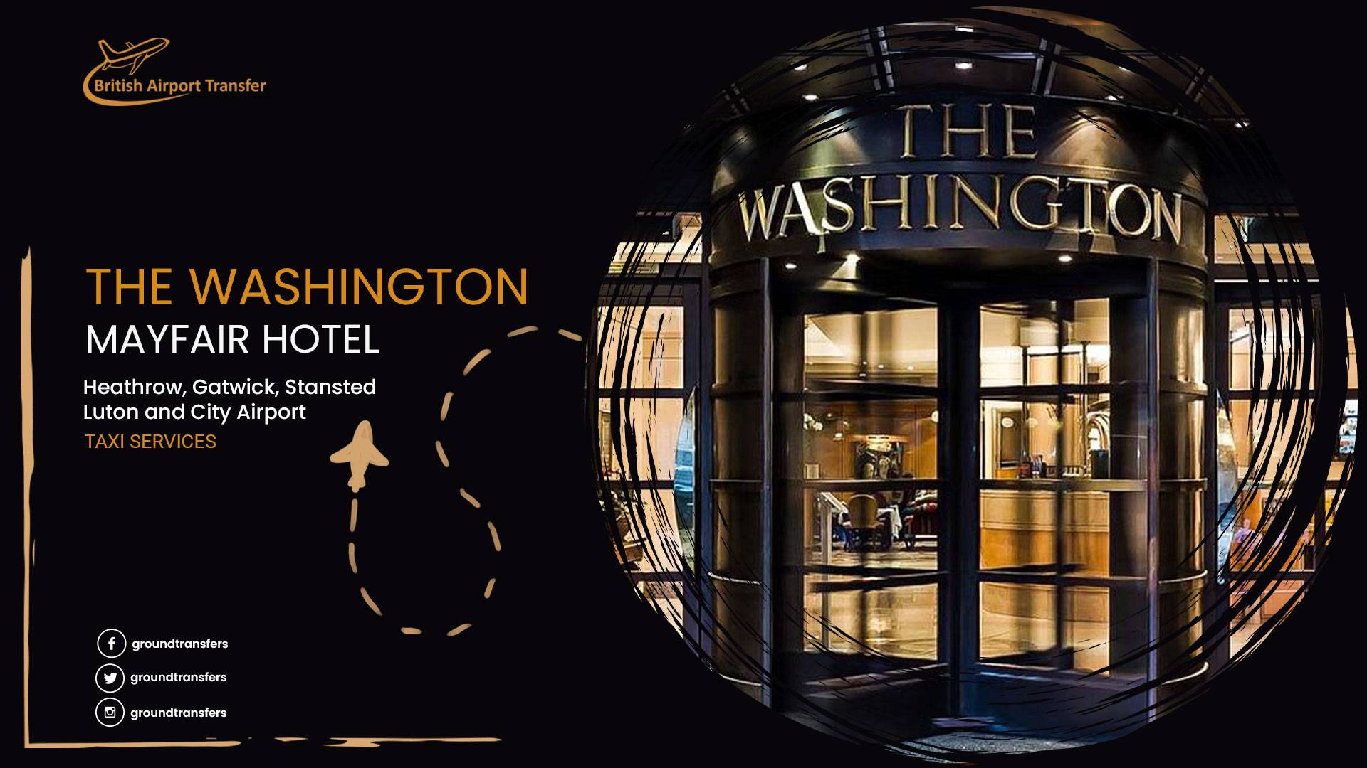 Heathrow to Washington Mayfair Hotel Taxi | LHR - W1J 5HE